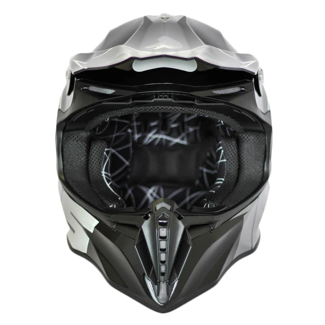 CAPACETE CROSS IMS PHANTON PRETO/CINZA/BRANCO