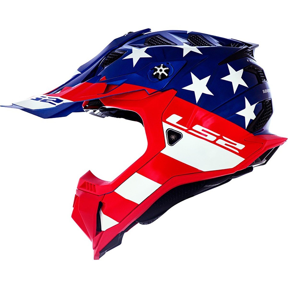 CAPACETE LS2 MX700 SUBVERTER KROME RED BLUE WHITE